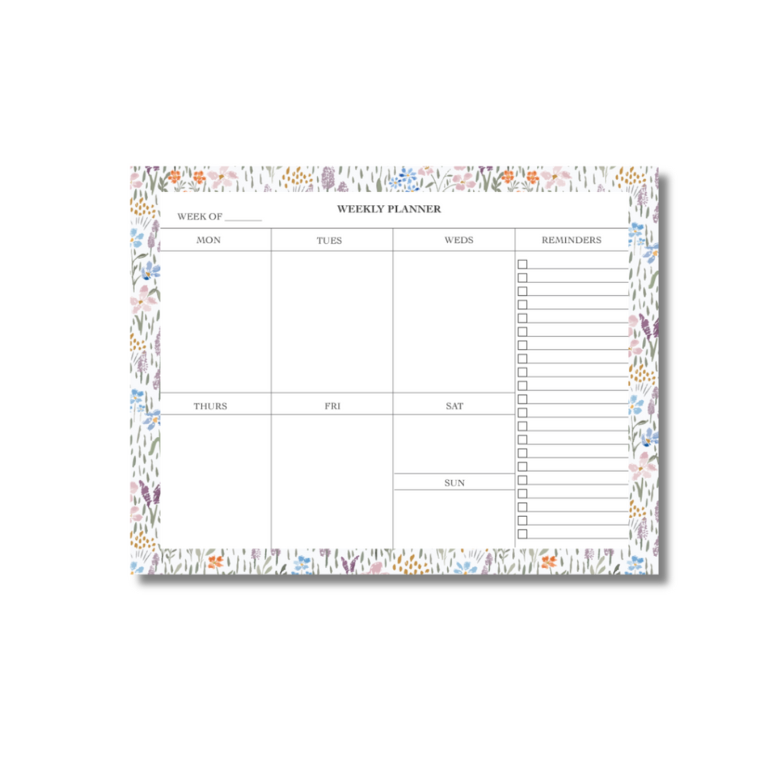 Floral Weekly Planner | Weekly Desk Pad | JJ Paperie & Co.